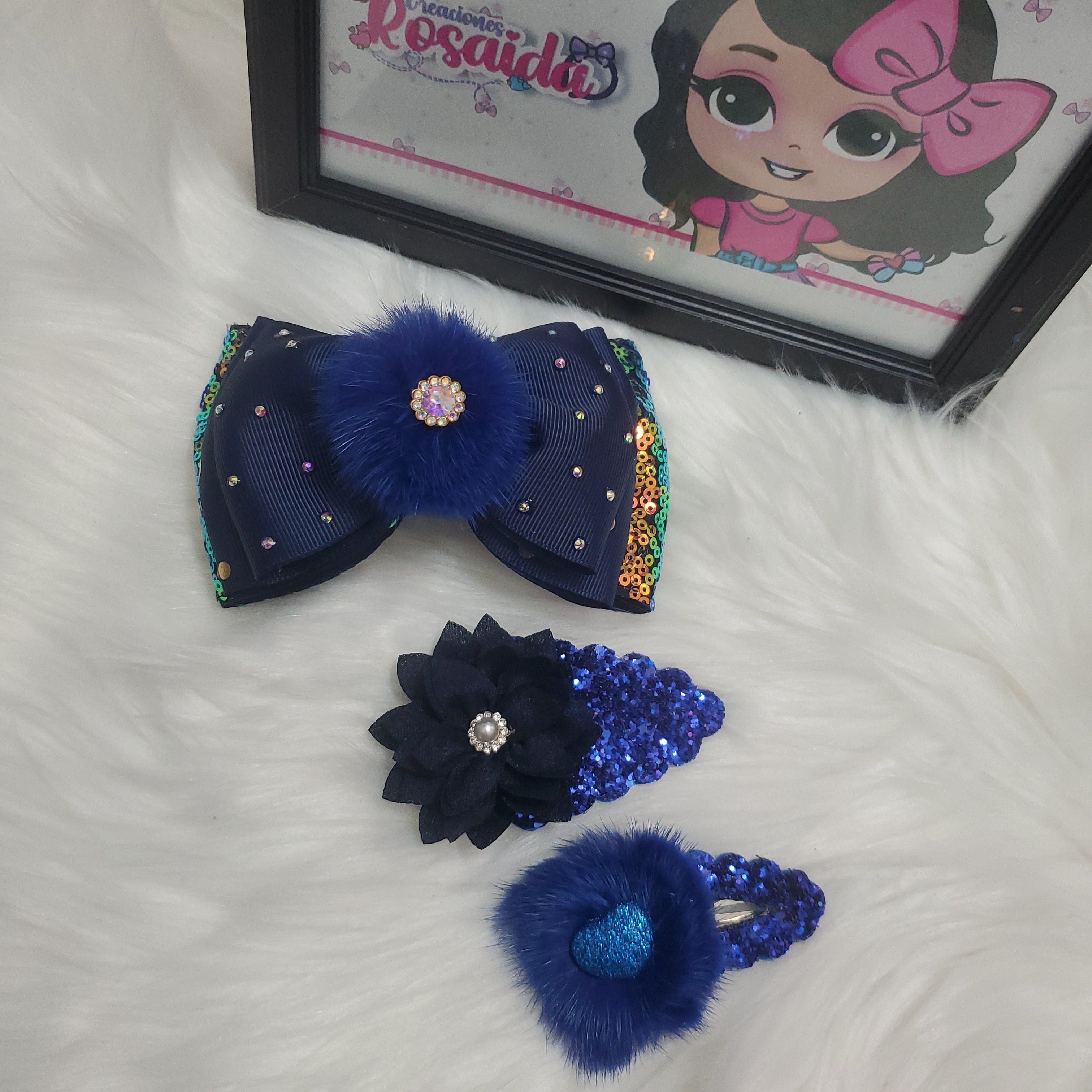 Set Azul Oscuro – Creaciones Rosaida