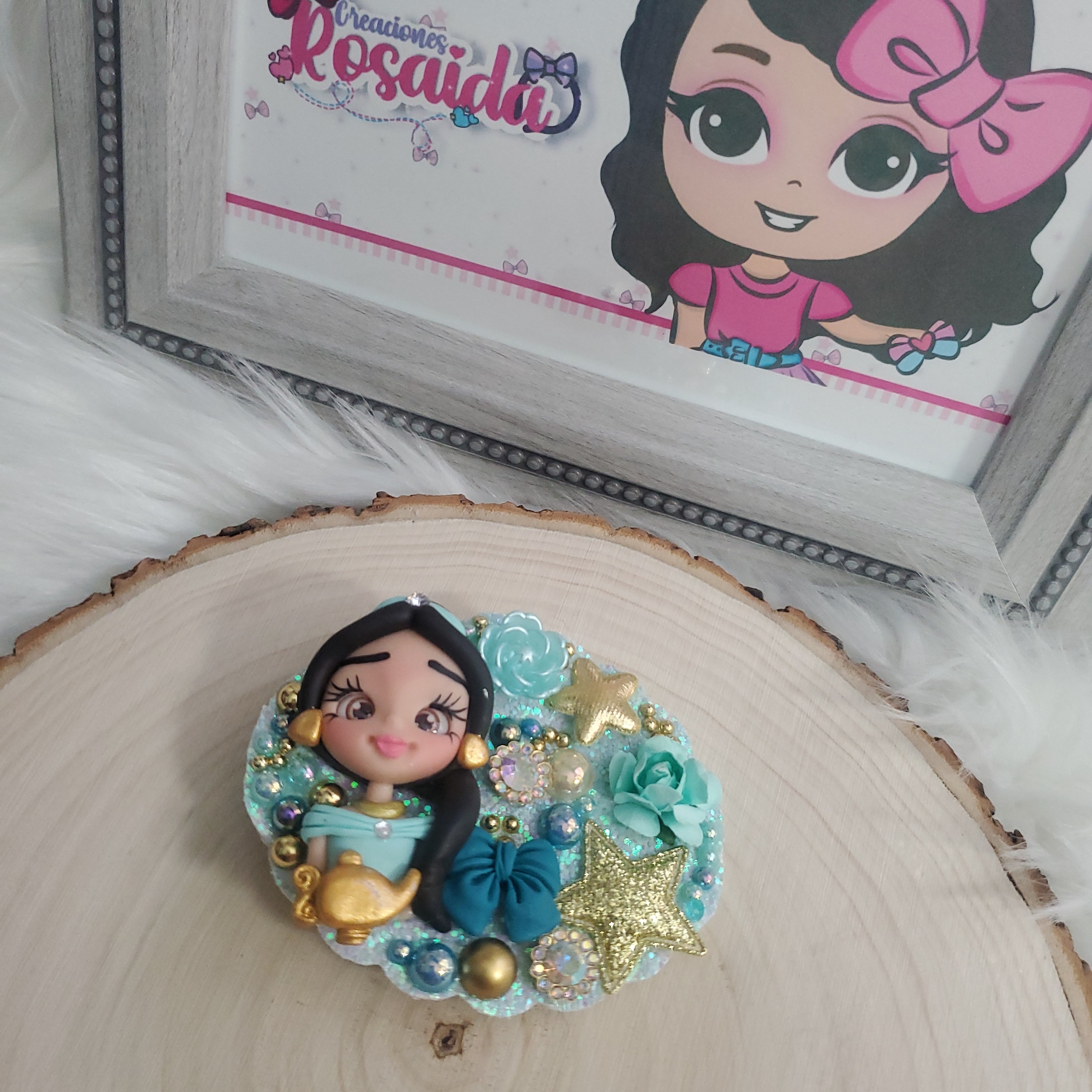 Princesa hair clip – Creaciones Rosaida
