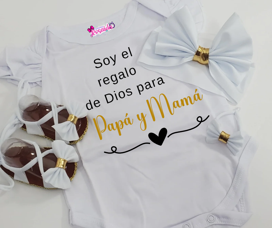 Soy el regalo de Dios para Papá y Mamá set – Creaciones Rosaida